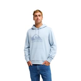 Kapuzensweatshirt Quiksilver "Comp Logo", Herren, Gr. S, blau (blau fog), Obermaterial: 60% Baumwolle, 40% Polyester., Sweatshirts