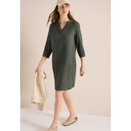 Sommerkleid Cecil, Damen, Gr. L (42), US-Gr&ouml;&szlig;en, khaki, Web, 100% Baumwolle, unifarben, normal kniefrei, Rundhals, B&uuml;ndchen, Kleider Sommerkleid, aus 100% Baumwolle