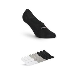 F&uuml;&szlig;linge Fila "UNISEX GHOST SOCKS SILICONE HEEL INSIDE", Herren, Gr. 39-42, classic, Baumwollmischung, unifarben, normal, Socken, mit Logo-Schriftzug