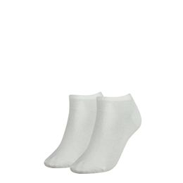 Sneakersocken Tommy Hilfiger "TH WOMEN SNEAKER 2P", Damen, Gr. 35-38, wei&szlig;, Baumwollmischung, Socken Sneakersocken, Verst&auml;rkte Ferse und Spitze f&uuml;r zus&auml;tzliche Strapazierf&auml;higkeit
