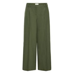 Marlene-Hose Ichi "Anzug IHLEXI", Damen, Gr. 36, N-Gr, gr&uuml;n (rifle gr&uuml;n melange), Obermaterial: 90% Polyester PES. 10% Elasthan EL., Hosen