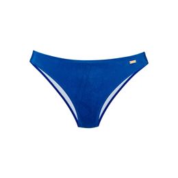Bikini-Hose Copenhagen Studios "Manon", Damen, Gr. 34, N-Gr, blau (royalblau), Recycling-Polyamid, gl&auml;nzend, Badehosen Bikini-Hose, aus gl&auml;nzendem Material