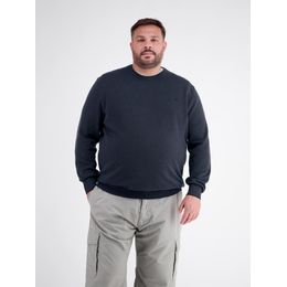 Sweatshirt Lerros "Sweatshirt in sportlicher 2-Tone-Optik", Herren, Gr. 5XL, blau (classic navy), 100% Baumwolle, Sweatshirts Sweatshirt