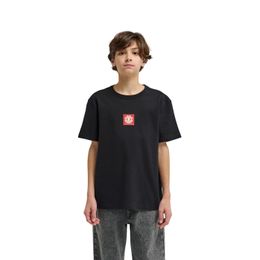 T-Shirt Element "Square Logo", Jungen, Gr. 10(140-148cm), schwarz (flint schwarz), Obermaterial: 100% Baumwolle., Shirts T-Shirt