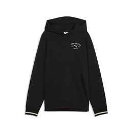 Hoodie Puma "Puma Class Relaxed Hoodie M&auml;dchen", M&auml;dchen, Gr. 128, schwarz, Obermaterial: 32% Polyester, 68% Baumwolle. Kapuzenfutter: 100% Baumwolle. &Auml;rmelbund: 3% Elasthan, 97% Baumwolle. Oberer Bund: 3% Elasthan, 97% Baumwolle, relaxed fit, Sweatshirts Hoodie