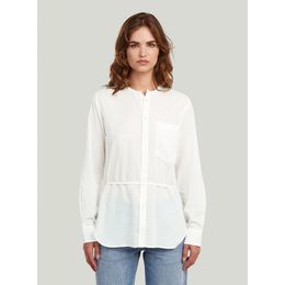 G-Star Raw Langarmshirt G-STAR "Regular Shirt", Damen, Gr. L, wei&szlig; (milk), Obermaterial: 100% Baumwolle, Shirts Langarmshirt