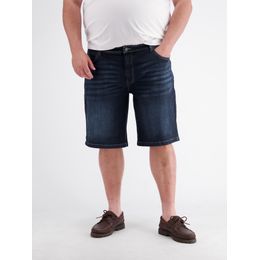 Bermudas Lerros "Denim Bermuda aus flexiblem Baumwollmix, gro&szlig;e Gr&ouml;&szlig;en", Herren, Gr. 42, dunkelblau, 99% Baumwolle, 1% Elasthan, Hosen Bermudas