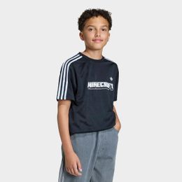 T-Shirt adidas originals "LOOSE JERSEY", Jungen, Gr. 140, schwarz (schwarz, wei&szlig;), Obermaterial: 100% Polyester, Rundhals, Shirts T-Shirt
