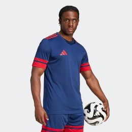 Fu&szlig;balltrikot adidas Performance "SQUADRA 25 TRIKOT", Herren, Gr. L, blau (team navy blau 2, team power rot 2), Obermaterial: 100% Polyester, Rundhals, Trikots Fu&szlig;balltrikot