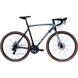 Gravelbike WYNN "GRL3.0" Gr. 54, grau, grau, Fahrr&auml;der, 54cm, 28 Zoll (71,12cm) hinten: 28 Zoll (71,12cm)