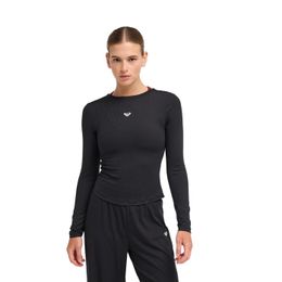 Sporttop Roxy "Rise & Vibe", Damen, Gr. L, anthrazit, Obermaterial: 80% Polyester, 20% Elasthan., Tops Sporttop