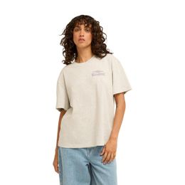 T-Shirt Billabong "Heritage Backer", Damen, Gr. XL, beige (grau heather), Obermaterial: 70% Baumwolle, 30% Baumwolle., Shirts T-Shirt