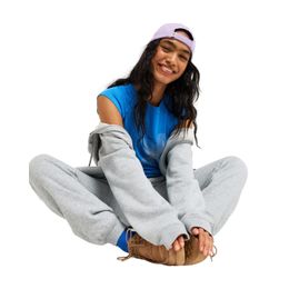 Jogger Pants Roxy "Surf Stoked Brushed", Damen, Gr. L, medium grau heather, Obermaterial: 60% Baumwolle, 40% Polyester., Hosen