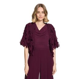 Jackenblazer Vera Mont "Damen gerader Schnitt", Damen, Gr. 46, strong aubergine, Obermaterial: 100% Polyester. Futter: 100% Polyester, gerade normal, Blazer