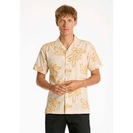 Flanellhemd LINDBERGH "Freizeithemd Regular Fit", Herren, Gr. L, Normalgr&ouml;&szlig;en, beige (wei&szlig;), Obermaterial: 100% Baumwolle, Hemden