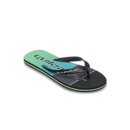 Sandale Quiksilver "Molokai Stripe", Herren, Gr. 13(46), gr&uuml;n (grau), Obermaterial: 100% Synthetik, Futter: 100% Synthetik, Laufsohle: 100% Schwammgummi., Schuhe Sandale