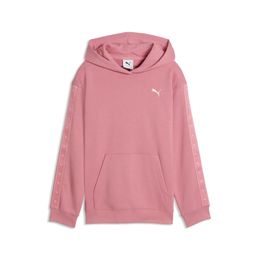 Hoodie Puma "Essentials Tape Relaxed Hoodie M&auml;dchen", M&auml;dchen, Gr. 128, wild pink, Obermaterial: 32% Polyester, 68% Baumwolle. Kapuzenfutter: 100% Baumwolle. Rippe: 3% Elasthan, 97% Baumwolle, relaxed fit, Sweatshirts Hoodie