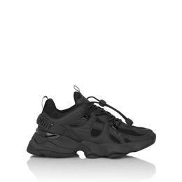 Sneaker Plein Sport "RUNNER BEAST X-01", Herren, Gr. 35, Normalschaft, 0202, schwarz, schwarz, Schuhe Sneaker