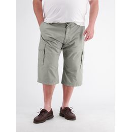 Cargobermudas Lerros "Lang-Bermuda mit Cargotaschen, grosse Gr&ouml;&szlig;en", Herren, Gr. 42, tinted grau, 100% Baumwolle, Hosen