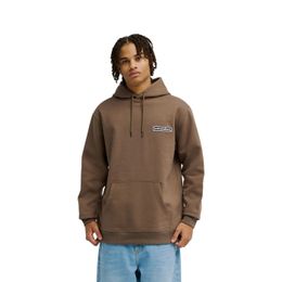 Kapuzensweatshirt DC Shoes "Patch It", Herren, Gr. L, braun (morel), Obermaterial: 60% Baumwolle, 40% Polyester., Sweatshirts