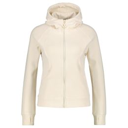 alife and kickin Fleecejacke ALIFE & KICKIN "Damen AyuAK F Fleecejacke Kapuze, Jacke", Damen, Gr. M, beige (sanftes wei&szlig;), 100% Polyester, Jacken Fleecejacke, Weiches Fleece mit Kapuze, Eingrifftaschen und Rei&szlig;verschluss