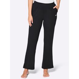 feel good Damen Dehnbund-Hose aus leichtem Jersey, schwarz, Gr&ouml;&szlig;e 18/19