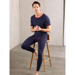 w&auml;schepur men Herren Shirt, marine + dunkelrot, Gr&ouml;&szlig;e 6