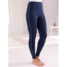 feel good Damen Leggings, marine + anthrazit-meliert, Gr&ouml;&szlig;e 36/38