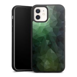 DeinDesign iPhone 12 Handy Gallery Case Handyh&uuml;lle 9H Geh&auml;rtetes Glas R&uuml;ckseite H&uuml;lle Tarnmuster Geometric Mosaic Gallery Case
