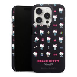 DeinDesign iPhone 15 Pro Handy Premium Case Smartphone Handyh&uuml;lle Schutzh&uuml;lle matt Kindheit Merchandise Hello Kitty Premium Case