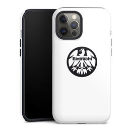 DeinDesign iPhone 12 Pro Max Handy Panzer Handyh&uuml;lle robuste Outdoor H&uuml;lle Schutzh&uuml;lle gl&auml;nzend Eagle Logo Eintracht Frankfurt Tough Case