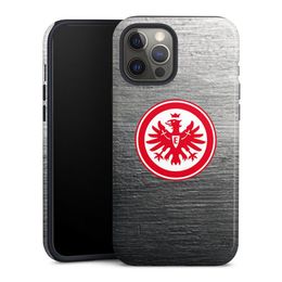 DeinDesign iPhone 12 Pro Max Handy Panzer Handyh&uuml;lle robuste Outdoor H&uuml;lle Schutzh&uuml;lle gl&auml;nzend Eintracht Frankfurt Sge Logo Tough Case