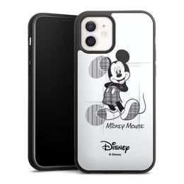 DeinDesign iPhone 12 Handy Gallery Case Handyh&uuml;lle 9H Geh&auml;rtetes Glas R&uuml;ckseite H&uuml;lle Mickey Mouse Disney Official Licensed Product Gallery Case