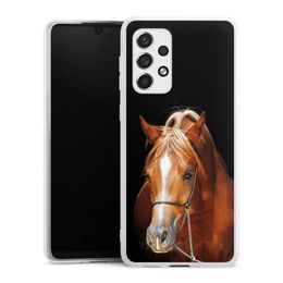 DeinDesign Galaxy A33 5G Handy Silikon H&uuml;lle Case transparent Handyh&uuml;lle Horse Hobby Mare Silikon Case