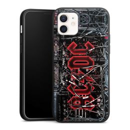 DeinDesign iPhone 12 Handy Premium Silikon H&uuml;lle Handyh&uuml;lle schwarz Case Merchandise Acdc Official Licensed Product Silikon Premium Case