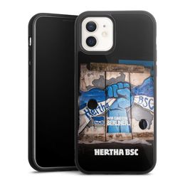 DeinDesign iPhone 12 Handy Gallery Case Handyh&uuml;lle 9H Geh&auml;rtetes Glas R&uuml;ckseite H&uuml;lle Hertha Bsc Wall Official Licensed Product Gallery Case
