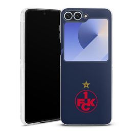 DeinDesign Galaxy Z Flip 6 Handy Hard Case Schutzh&uuml;lle transparent Smartphone Handy H&uuml;lle 1. Fc Kaiserslautern Logo 1. Fck Hard Case