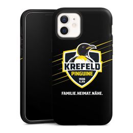 DeinDesign iPhone 12 mini Handy Panzer Handyh&uuml;lle robuste Outdoor H&uuml;lle Schutzh&uuml;lle matt Sports Krefeld Pinguine Ice Hockey Tough Case