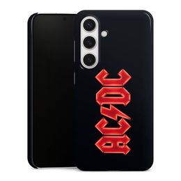 DeinDesign Galaxy S24 Handy Premium Case Smartphone Handyh&uuml;lle Schutzh&uuml;lle gl&auml;nzend Official Licensed Product Acdc Logo Premium Case