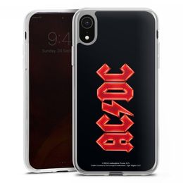 DeinDesign iPhone Xr Handy Silikon H&uuml;lle Case transparent Handyh&uuml;lle Official Licensed Product Acdc Logo Silikon Case