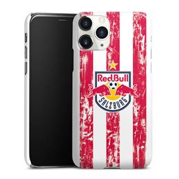 DeinDesign iPhone 11 Pro Handy Premium Case Smartphone Handyh&uuml;lle Schutzh&uuml;lle gl&auml;nzend Stripes Fc Red Bull Salzburg Official Licensed Product Premium Case