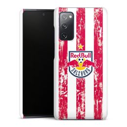 DeinDesign Galaxy S20 FE Handy Premium Case Smartphone Handyh&uuml;lle Schutzh&uuml;lle gl&auml;nzend Stripes Fc Red Bull Salzburg Official Licensed Product Premium Case