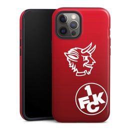DeinDesign iPhone 12 Pro Max Handy Panzer Handyh&uuml;lle robuste Outdoor H&uuml;lle Schutzh&uuml;lle gl&auml;nzend 1. Fc Kaiserslautern Official Licensed Product Devil Tough Case