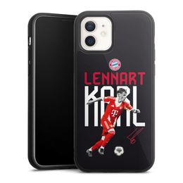 DeinDesign iPhone 12 Handy Gallery Case Handyh&uuml;lle 9H Geh&auml;rtetes Glas R&uuml;ckseite H&uuml;lle Fcb Lennart Karl Official Licensed Product Gallery Case