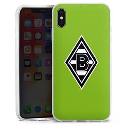 DeinDesign iPhone Xs Max Handy Silikon H&uuml;lle Case transparent Handyh&uuml;lle Gladbach Soccer Borussia M&ouml;nchengladbach Silikon Case