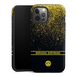 DeinDesign iPhone 12 Pro Max Handy Panzer Handyh&uuml;lle robuste Outdoor H&uuml;lle Schutzh&uuml;lle gl&auml;nzend Ombre Borussia Dortmund Bvb Tough Case