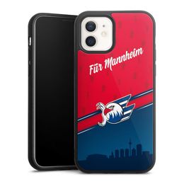 DeinDesign iPhone 12 Handy Gallery Case Handyh&uuml;lle 9H Geh&auml;rtetes Glas R&uuml;ckseite H&uuml;lle Adler Mannheim Sports Logo Gallery Case