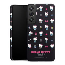 DeinDesign Galaxy S22 Handy Premium Case Smartphone Handyh&uuml;lle Schutzh&uuml;lle matt Kindheit Merchandise Hello Kitty Premium Case