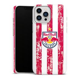 DeinDesign iPhone 13 Pro Max Handy Premium Case Smartphone Handyh&uuml;lle Schutzh&uuml;lle matt Stripes Fc Red Bull Salzburg Official Licensed Product Premium Case