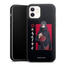 DeinDesign iPhone 12 Handy Gallery Case Handyh&uuml;lle 9H Geh&auml;rtetes Glas R&uuml;ckseite H&uuml;lle Official Licensed Product Itachi Uchiha Naruto Shippuden Gallery Case